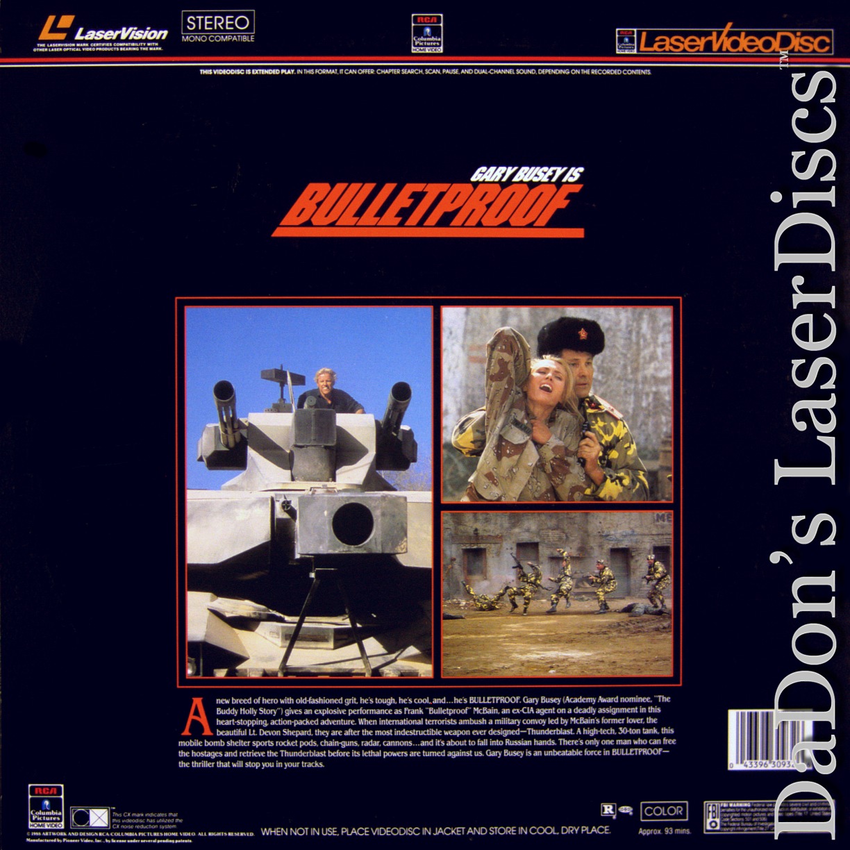 Bulletproof LaserDisc, Rare LaserDiscs, Not-on-DVD